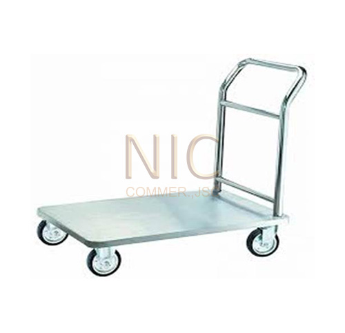 Xe đẩy inox có thành chắn